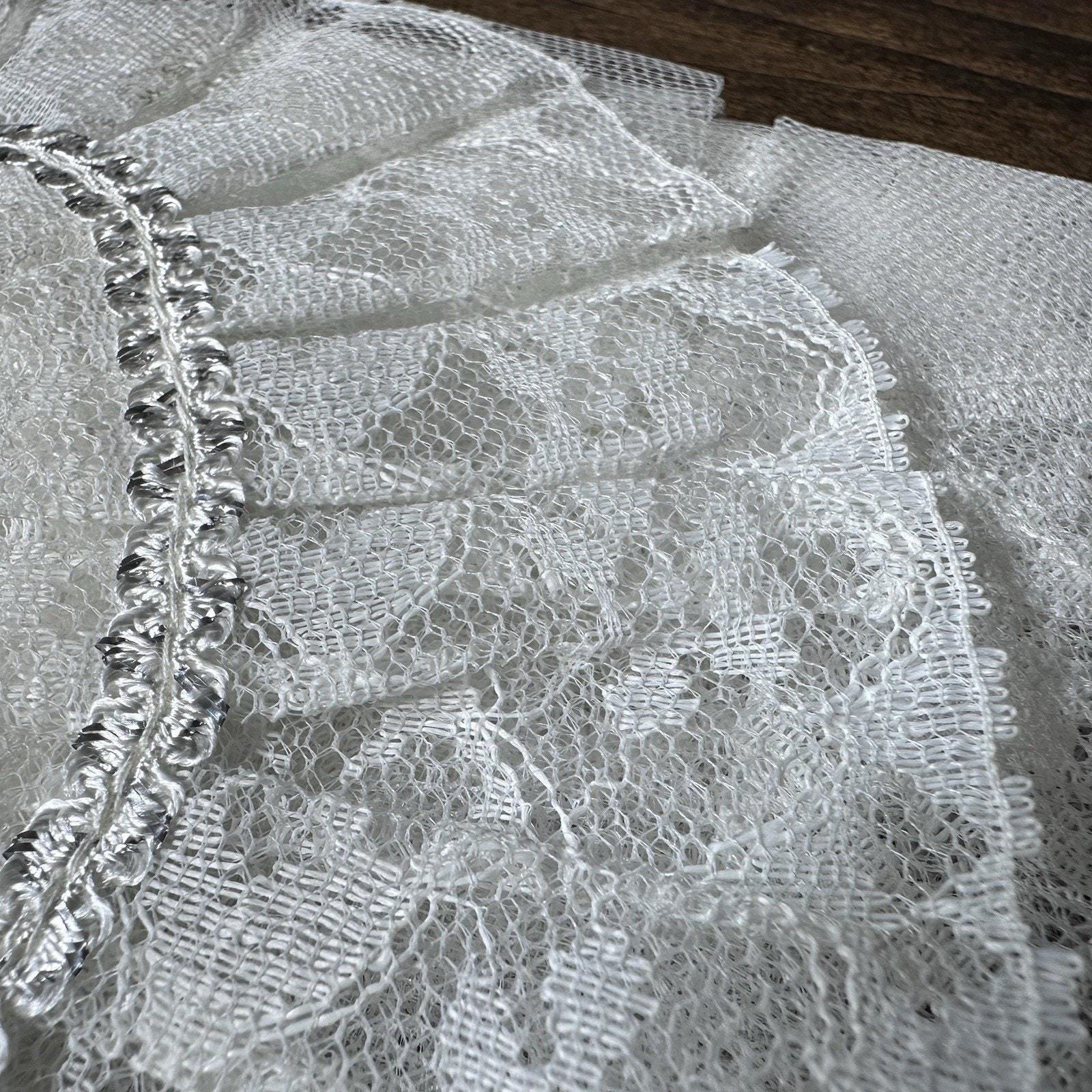 Rare Vintage First Holy Communion White Lace Hood With Veil Baby ...