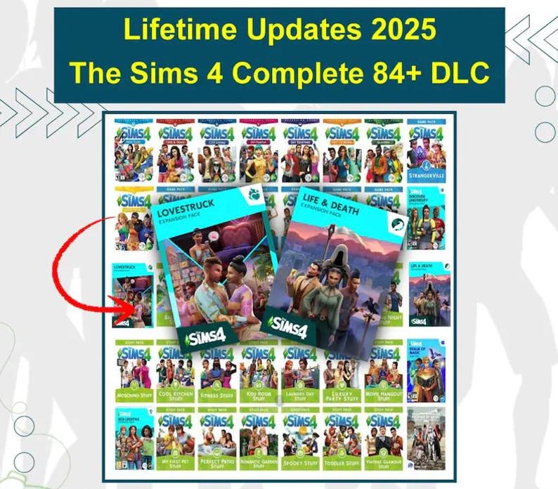Sims 4 All Dlc Pc All Expansion Packs DLC for Windows - Etsy