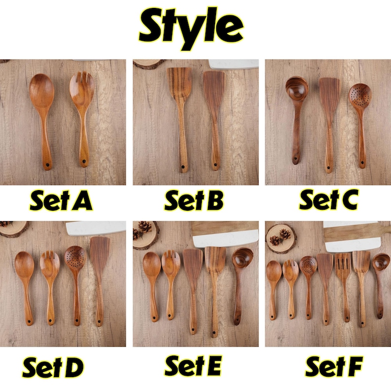 Custom Wooden Spoon Set,personalized Engraved Spoon Set,engraved ...