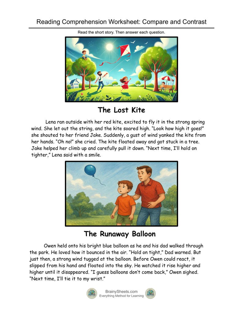 2nd Grade Reading Comprehension Passages: 32 Fiction Stories & Quizzes ...