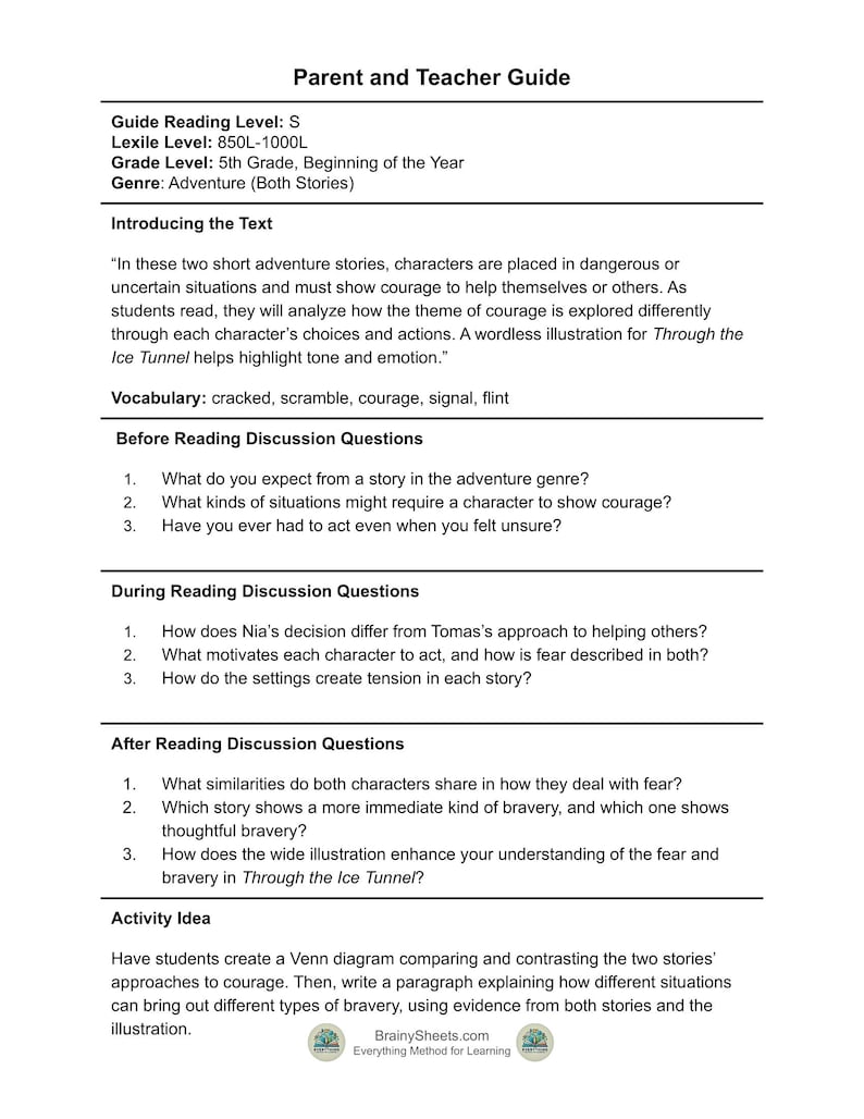 5th Grade Fiction Reading Passages: Comprehension Quizzes & Teaching ...