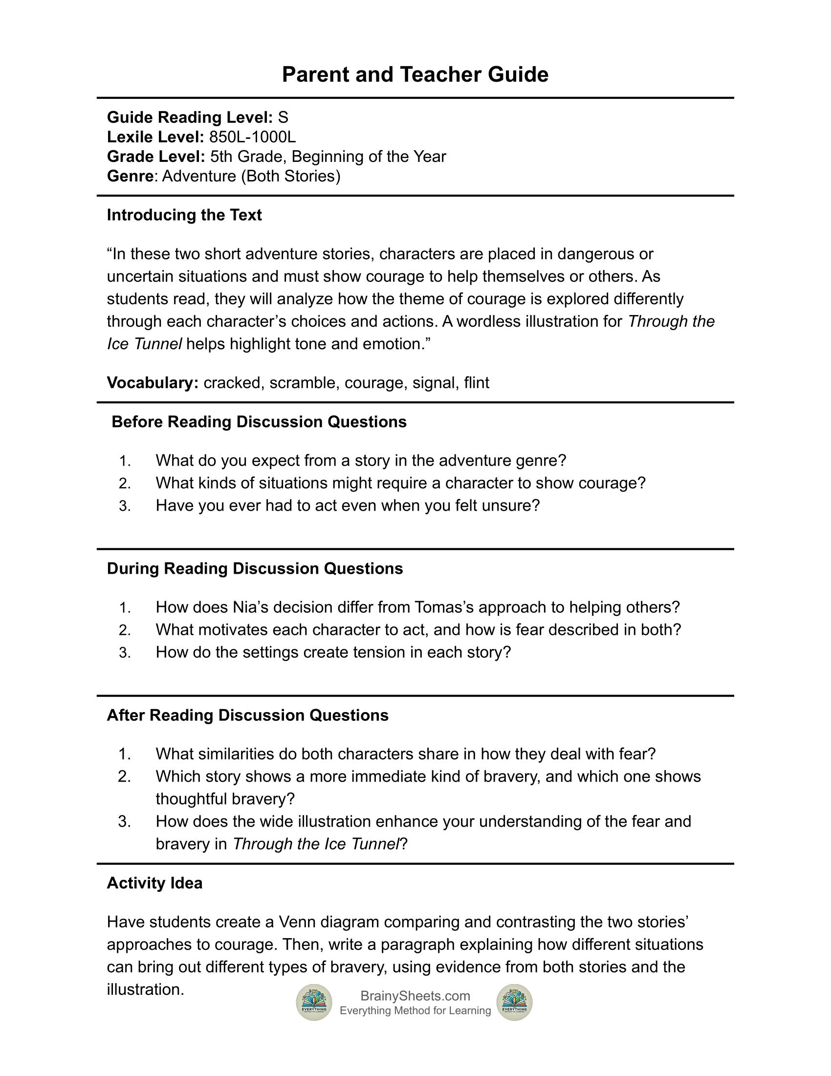 5th Grade Fiction Reading Passages: Comprehension Quizzes & Teaching ...