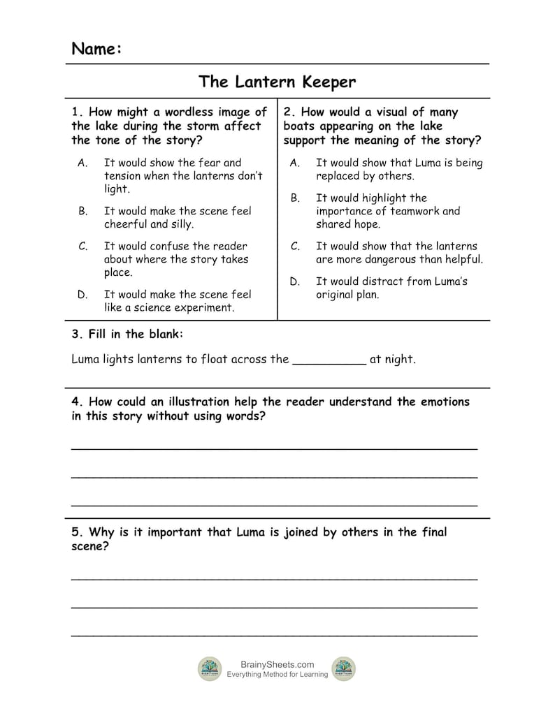 5th Grade Fiction Reading Passages: Comprehension Quizzes & Teaching ...