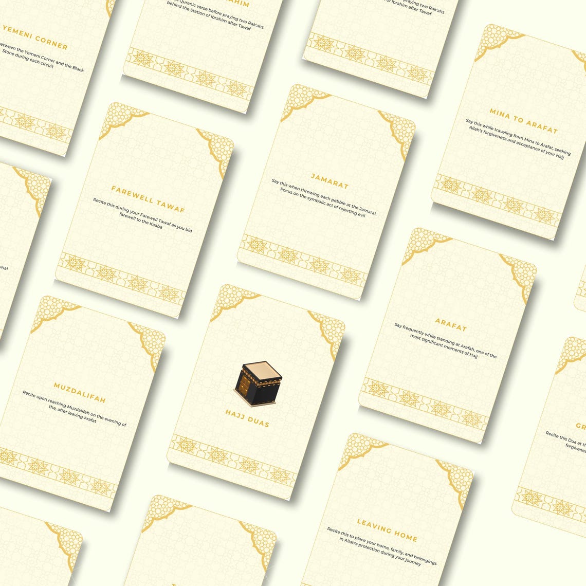 Hajj Dua Cards | Hajj Cards | Printable Hajj Dua Cards | PDF Hajj ...