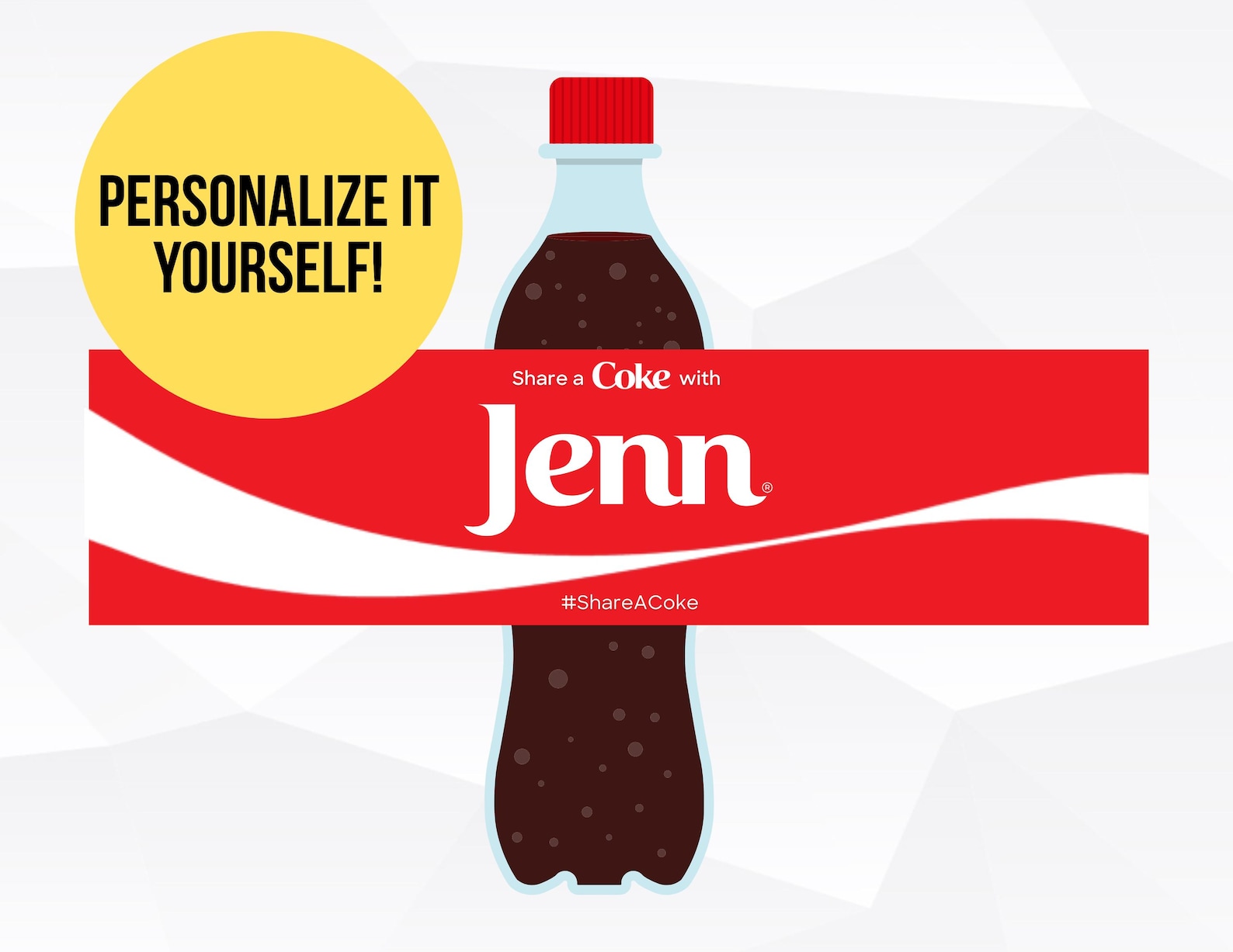 DIY Custom Coke Bottle Label Template: Editable Canva Design (digital ...