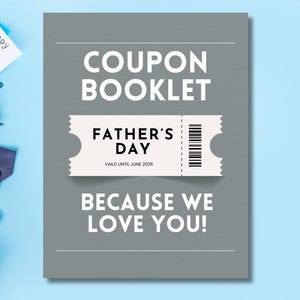 Printable Father’s Day Coupon Book | Fun & Personalized Gift for Dad ...