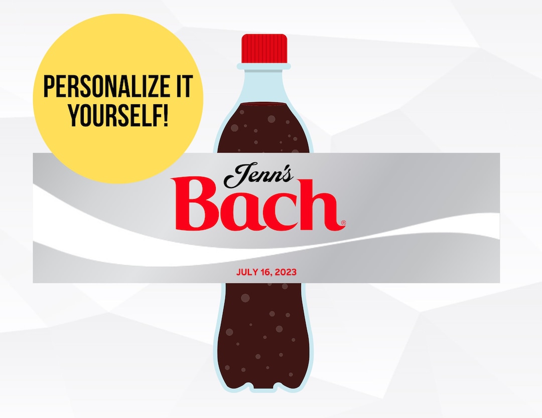 DIY Custom Diet Cola Bottle Label Template - Editable Canva Design ...
