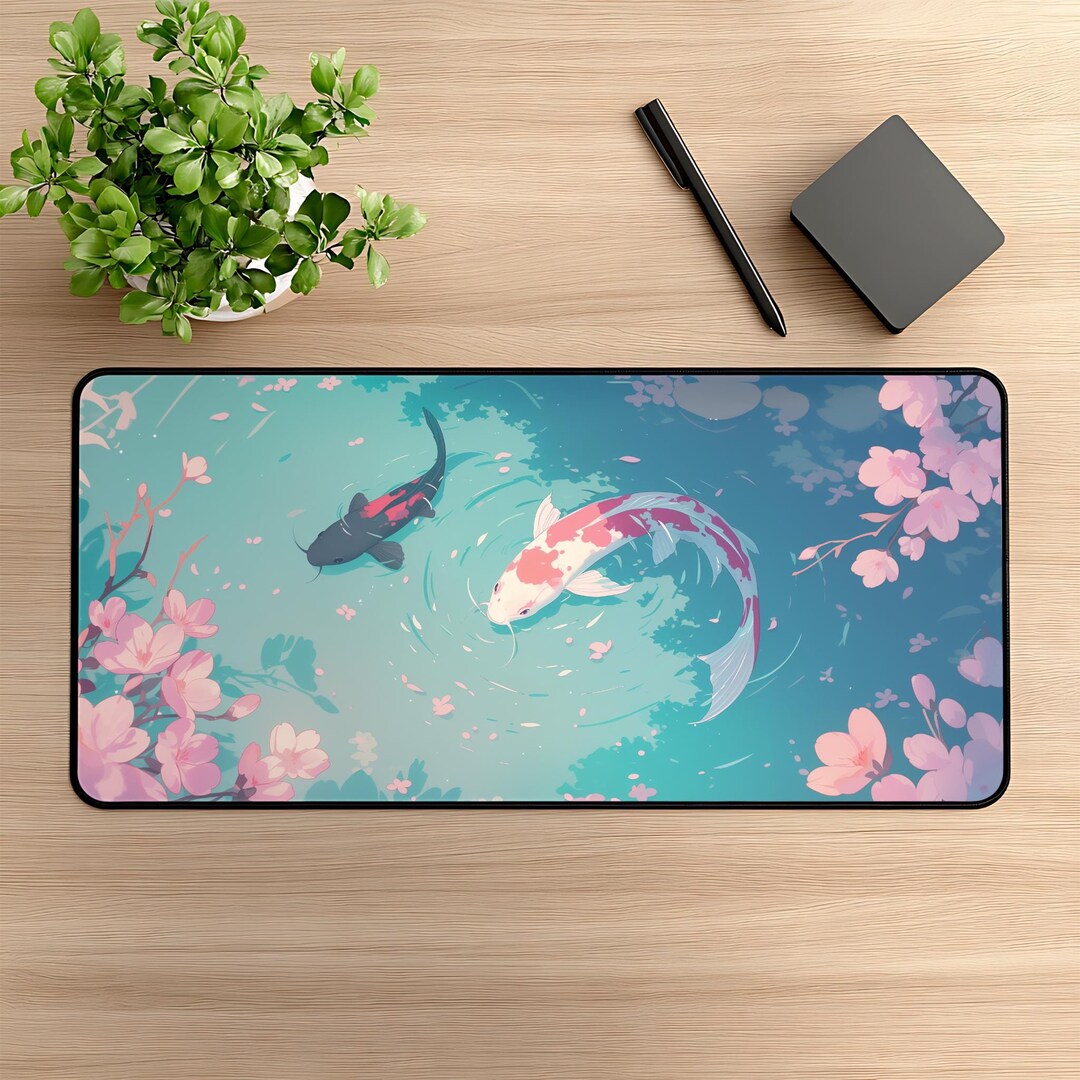 Anime Mouse Pad Kawaii Deskmat, Pastel Mouse Pad, Cute Desk Pad, Nature ...