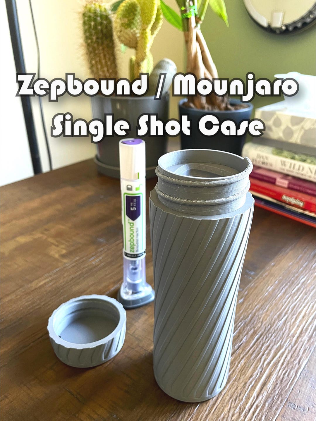 Zepbound/mounjaro Single Pen Travel Case - Threaded Secure Lid - Custom ...