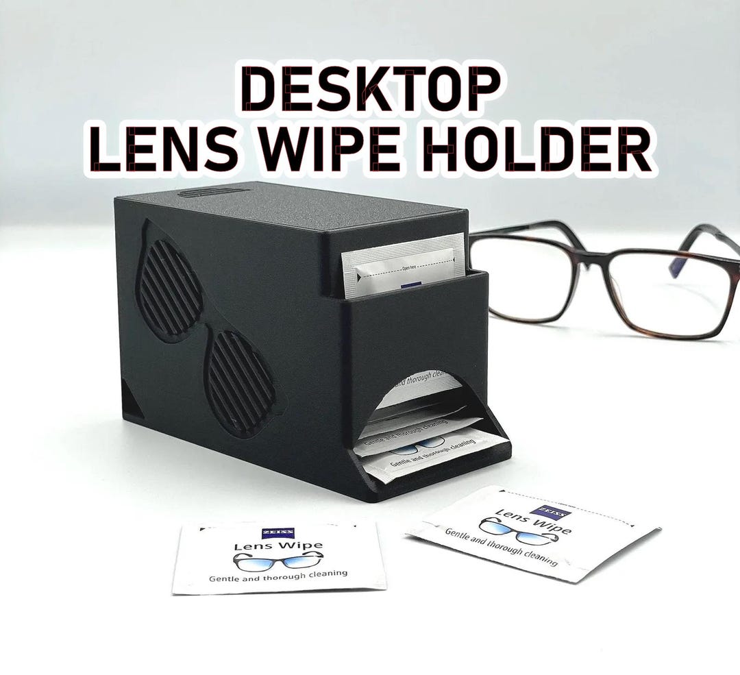 Glasses Lens Wipe Dispenser – Eyeglass Cleaning Wipe Holder, Custom ...