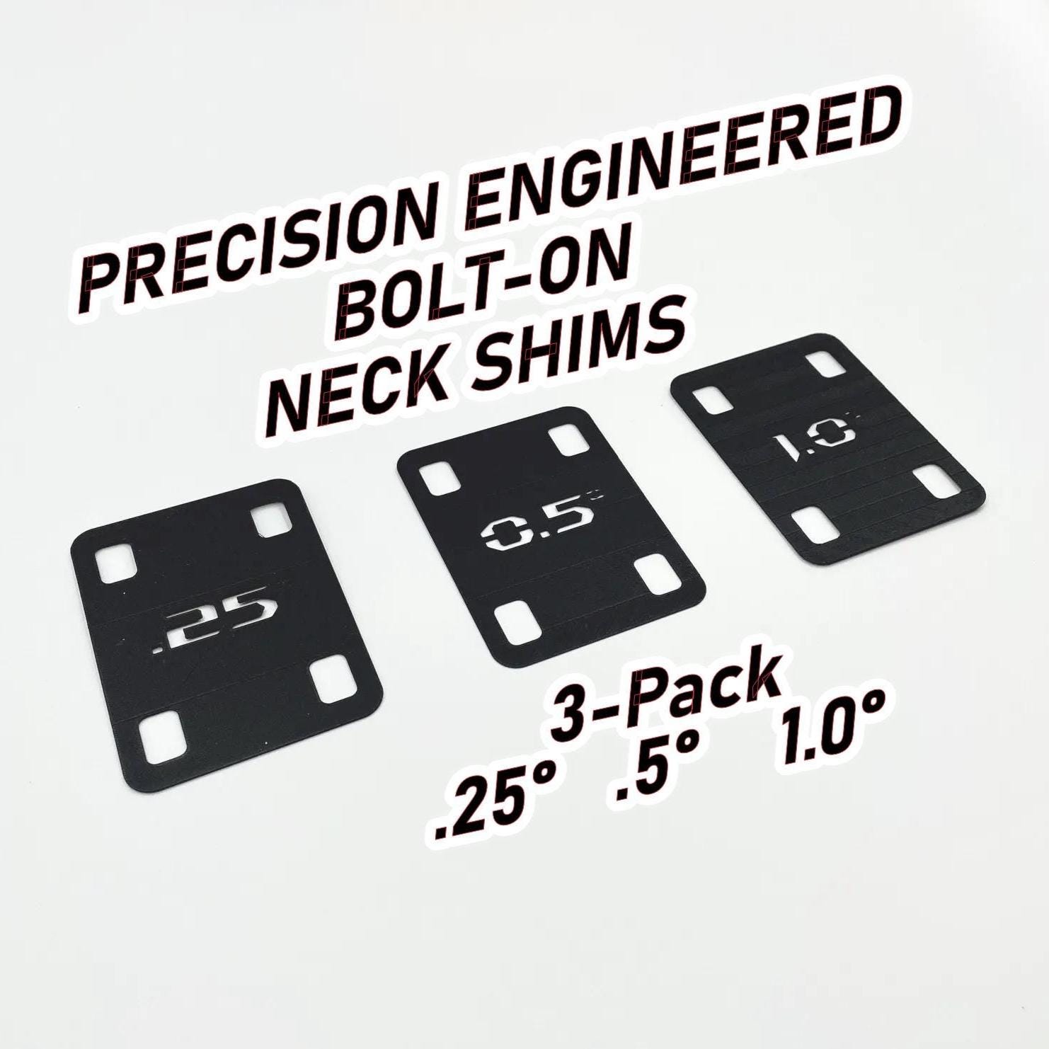 Neck Pocket Shims - 3 Pack Precision Set for Bolt-on Style Guitars - Etsy