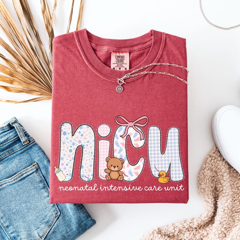 NICU Nurse Comfort Colors Shirt, Nicu RN Gift, Neonatal Intensive Care ...