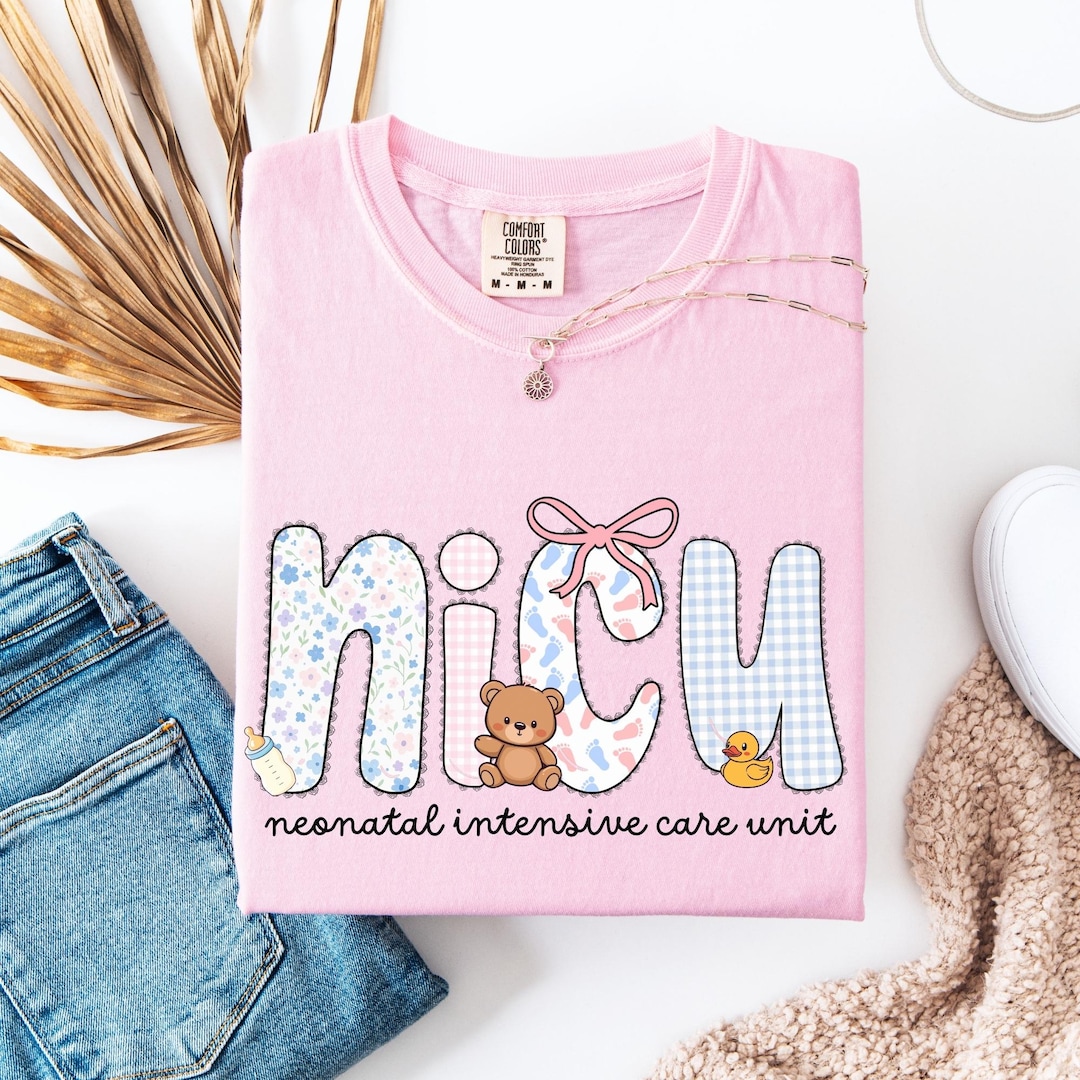 NICU Nurse Comfort Colors Shirt, Nicu RN Gift, Neonatal Intensive Care ...