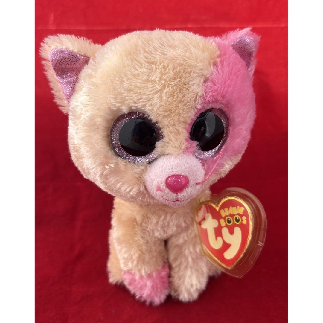 Ty Beanie Boos ANABELLE the Cat 6” W/ Glitter Eyes With Tag and Tag ...
