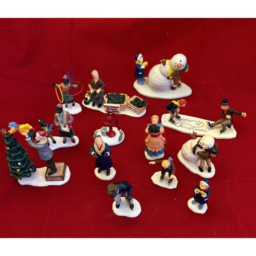 Lemax Christmas Village Figurines 13 Figurines Great Condition - Etsy