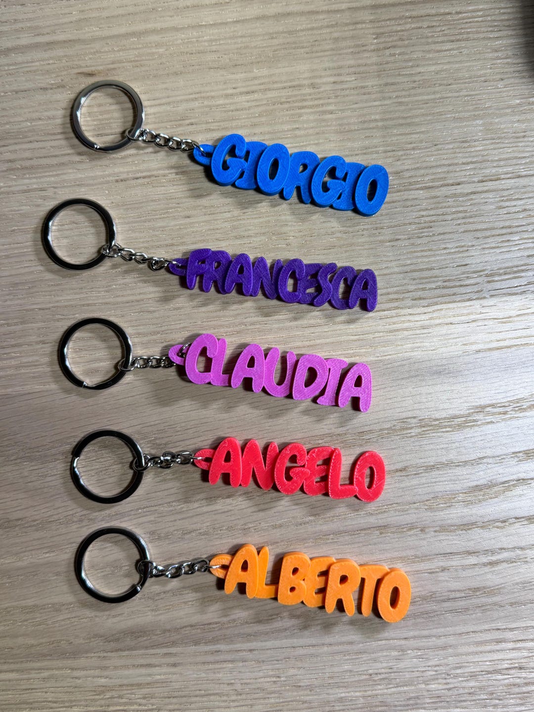 3D Printed Personalized Keychain, Name Keychain, Custom Keychain, 3D ...