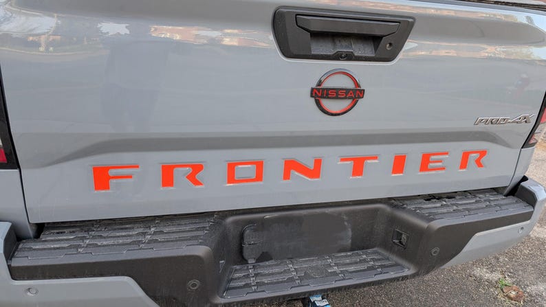 Nissan Frontier (2022-2026) TAILGATE Lettering (high Performance ...