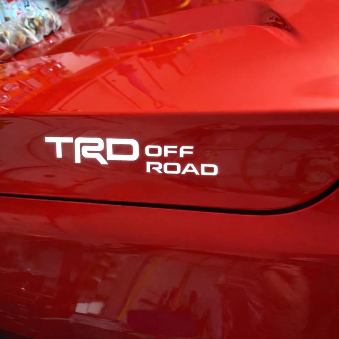 REFLECTIVE TRD off Road 2024 + Toyota Tacoma Decal Sticker Hood Decal ...