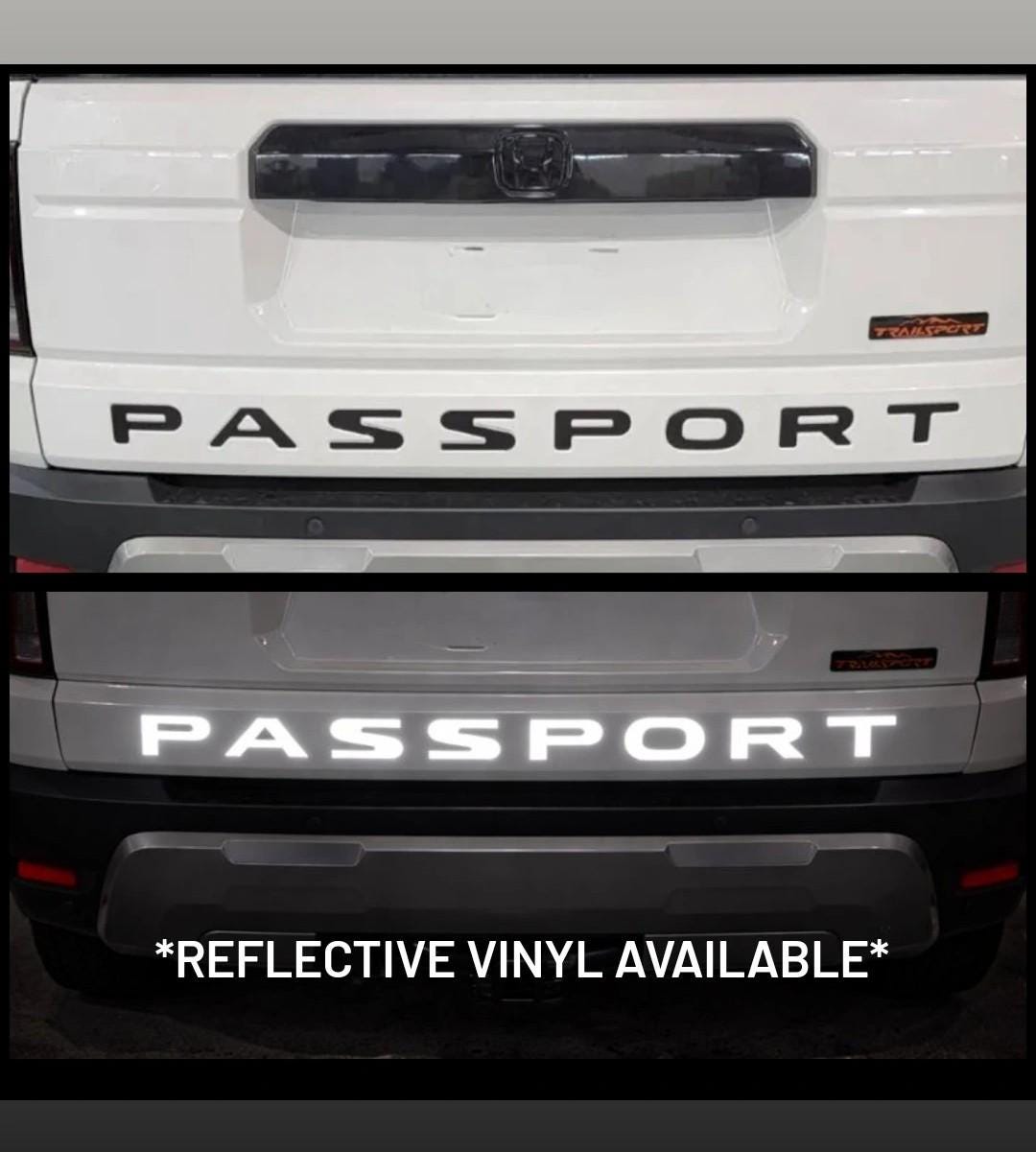 REFLECTIVE Honda Passport TAILGATE Lettering 2026+ (high Performance ...