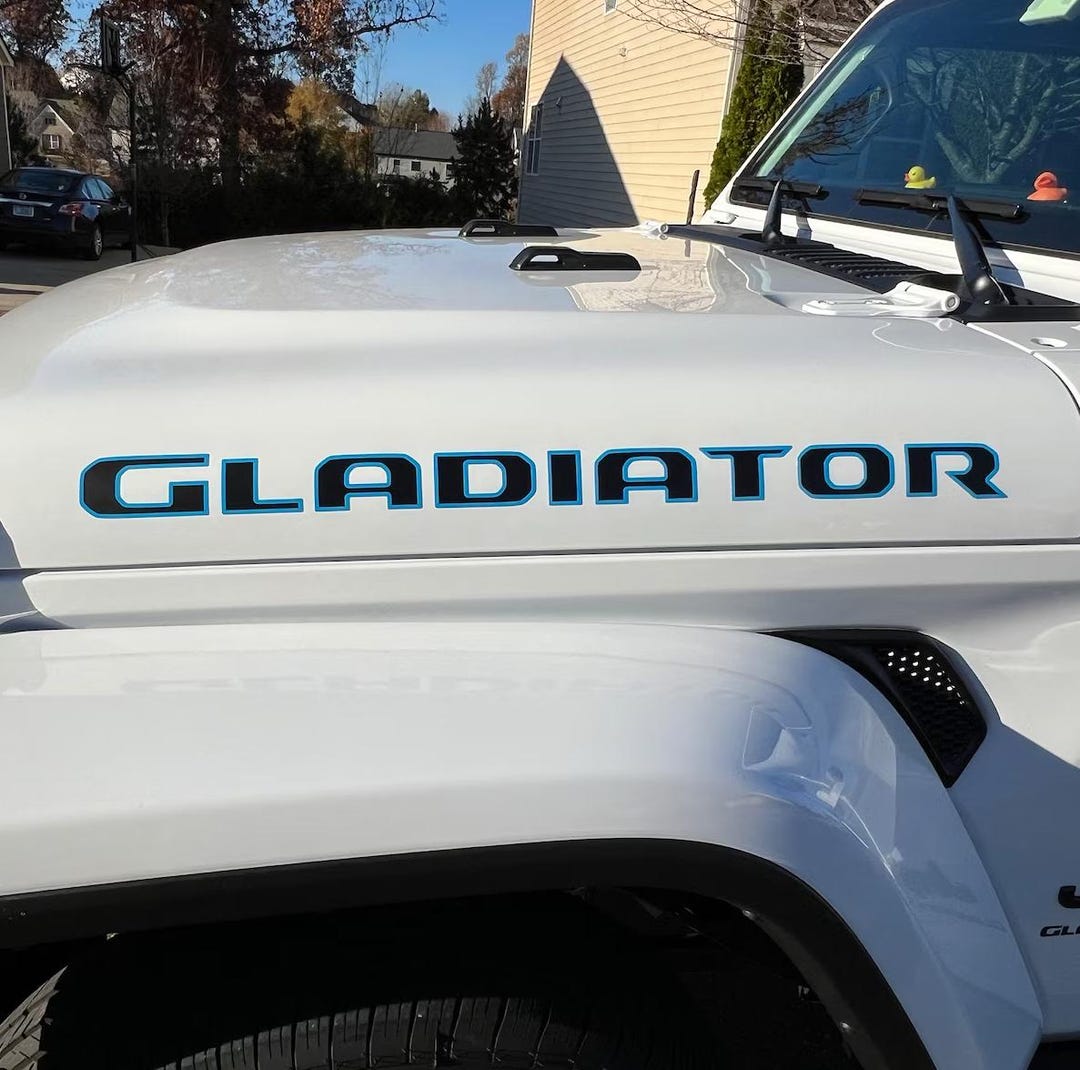 2019-2025 Jeep Gladiator Hood Letters Vinyl (with Outline) - Etsy
