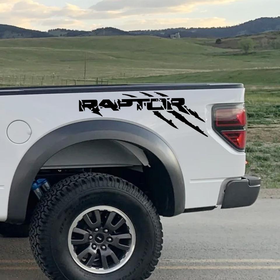 FORD F-150 Raptor CLAW Decal - Raptor Scratches SVT Bedside Vinyl Decal ...