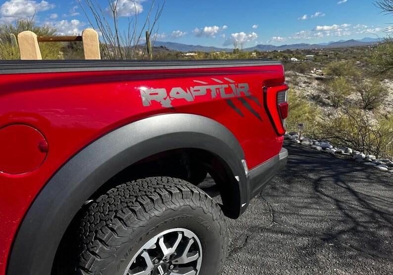 FORD F-150 Raptor CLAW Decal - Raptor Scratches SVT Bedside Vinyl Decal ...