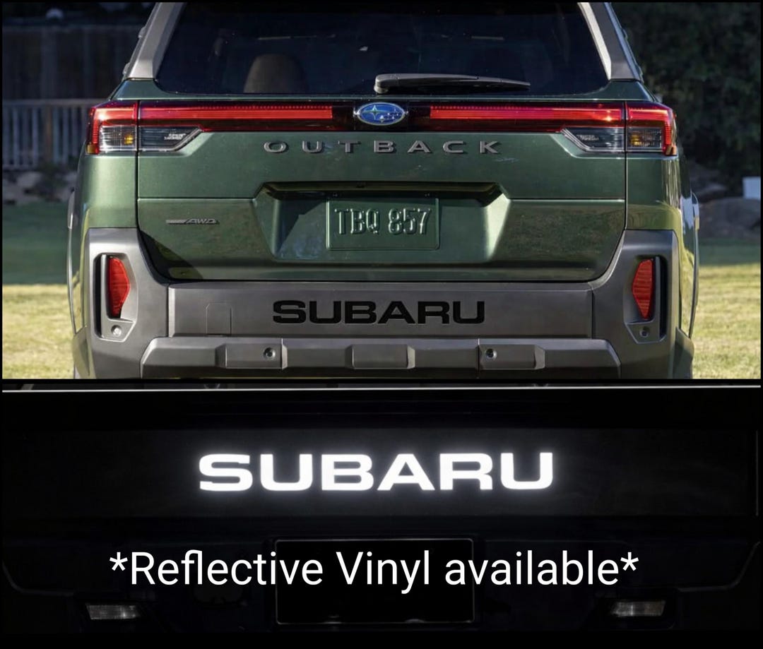 REFLECTIVE 2026 Subaru OUTBACK Tailgate Lettering (high Performance ...