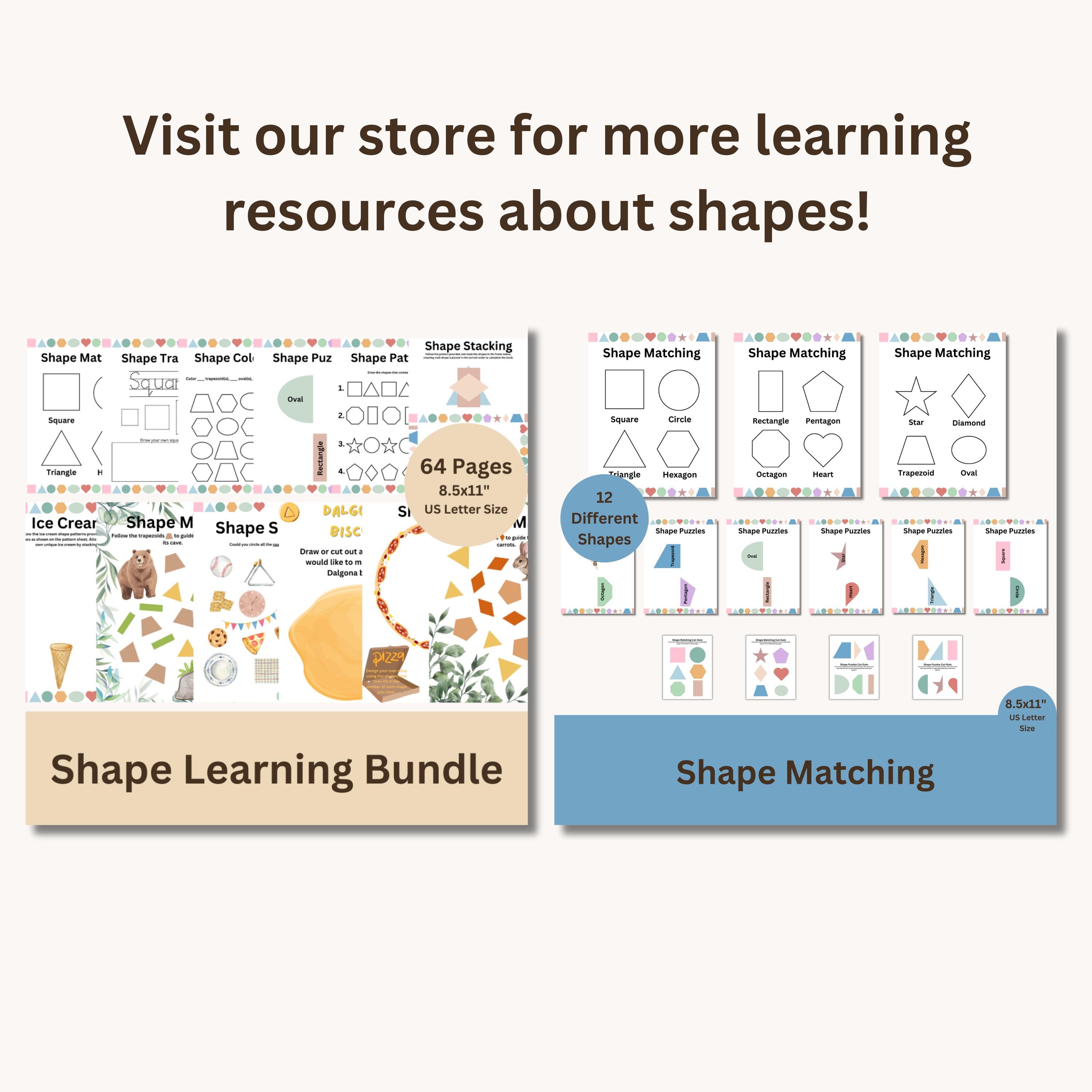 Shape Tracing Worksheets, Trace Lines, Naming Shape, Letter Tracers ...
