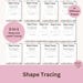 Shape Tracing Worksheets, Trace Lines, Naming Shape, Letter Tracers ...