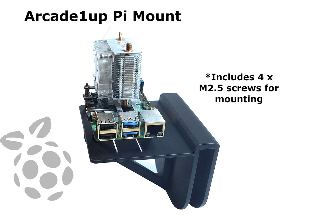 Arcade1up Raspberry Pi Mount - No Mods Needed. SATA and M.2 Compatible ...