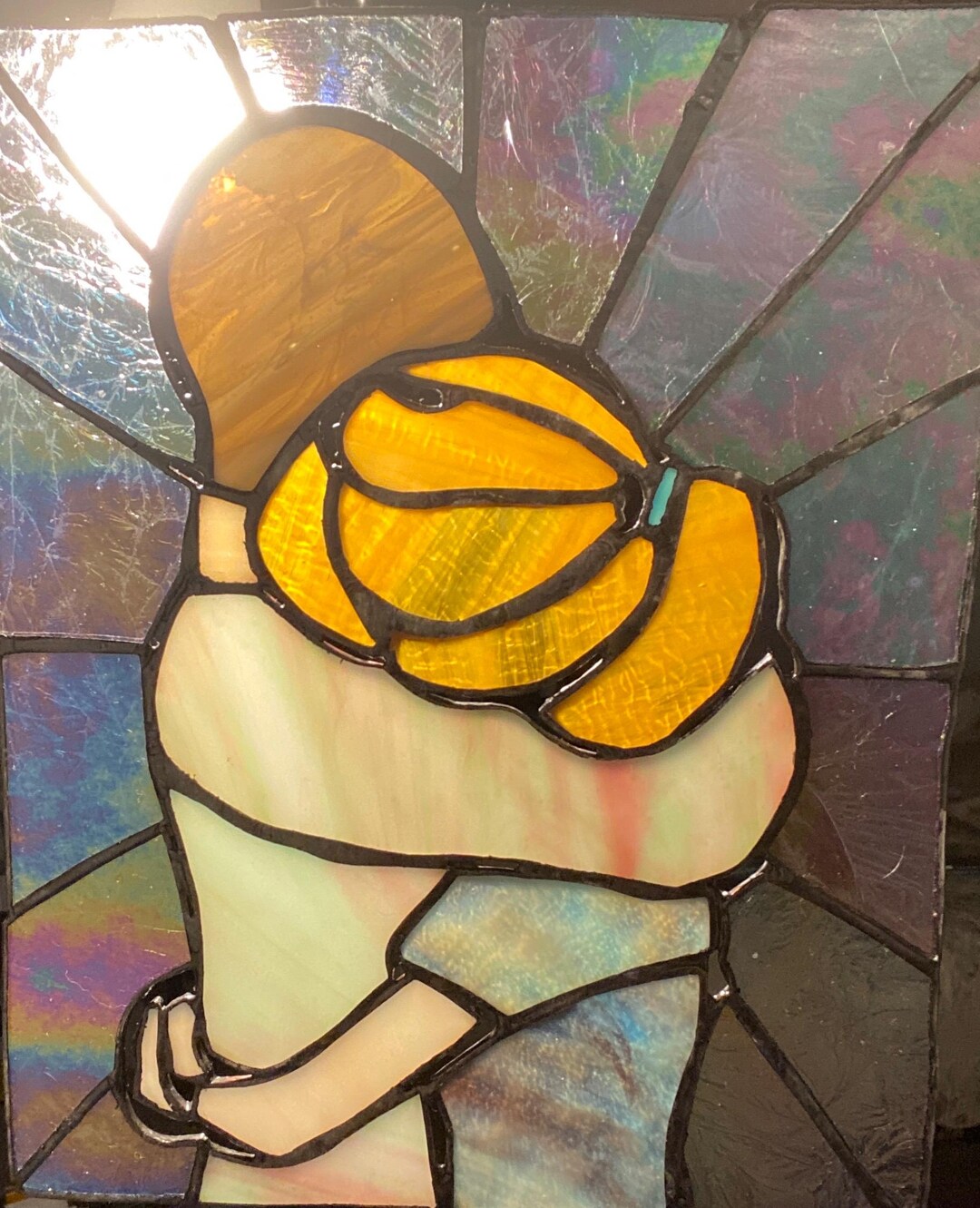 Young Love// Stained Glass Window Decor//valentines Gift Idea - Etsy