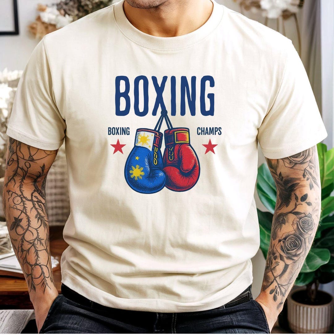Philippines Boxing Tee, Filipino Martial Arts Shirt, Pinoy Boxer Gift ...