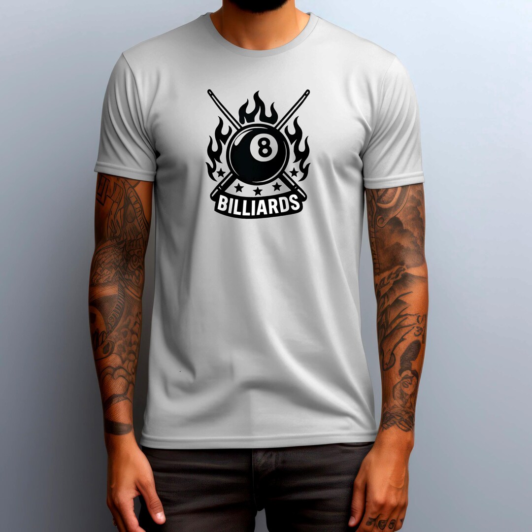 Billiard Pool Table Unisex Tee, 8 Ball T-shirt, Rack'em up Shirt, Pool ...