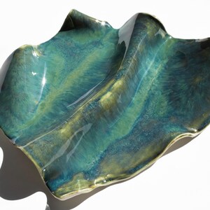 Porcelain Ceramic Wave Platter - Etsy