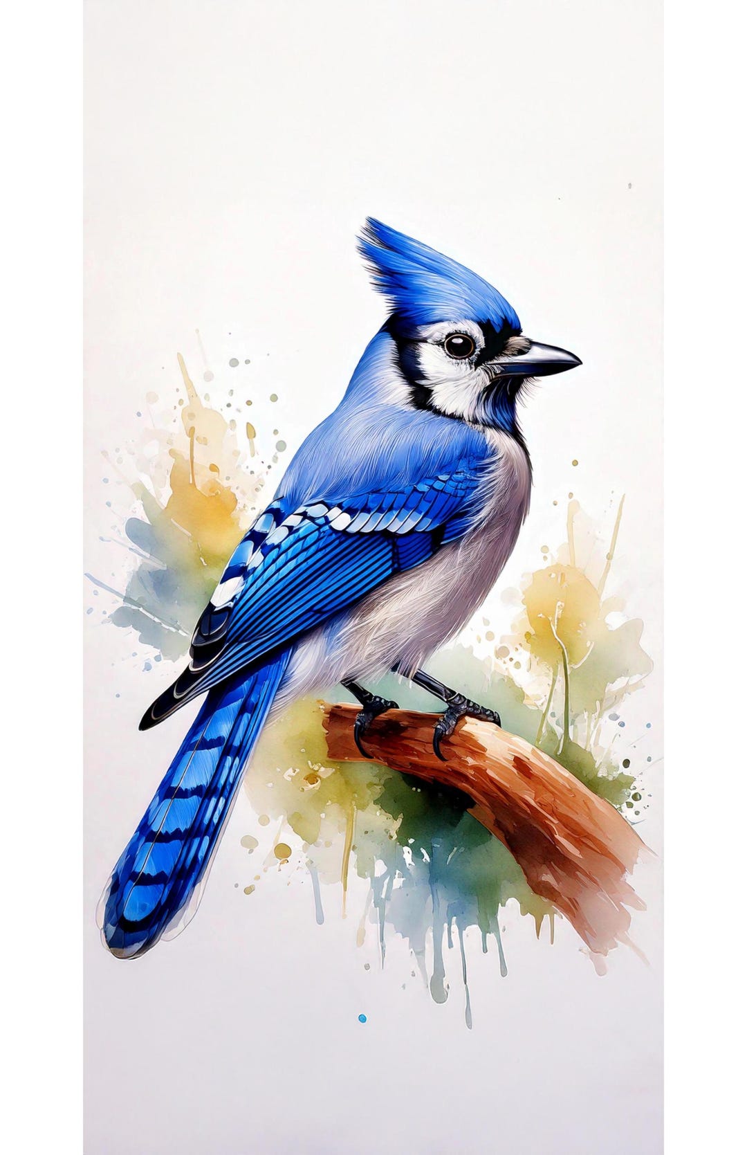 Watercolor Blue Jay Cross Stitch - Etsy