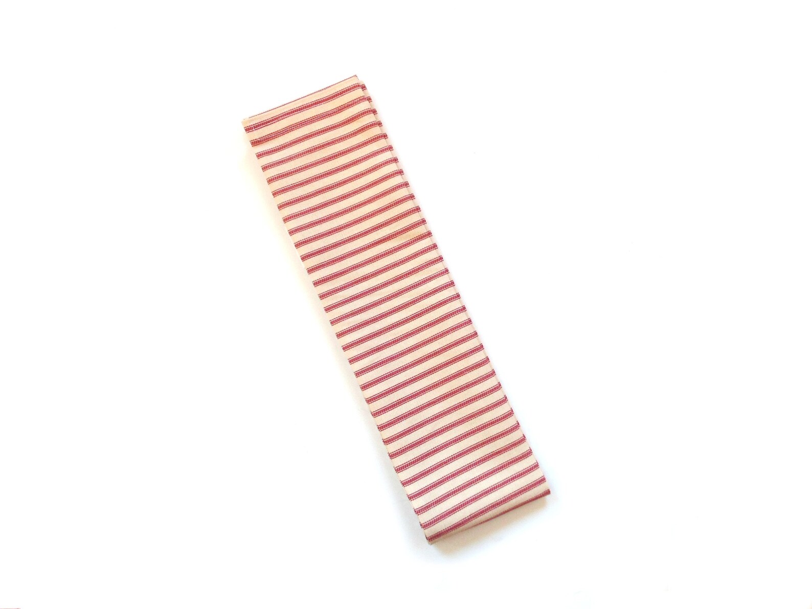 Door Snake Unfilled Draft Blocker Red Cream Ticking Stripe - Etsy