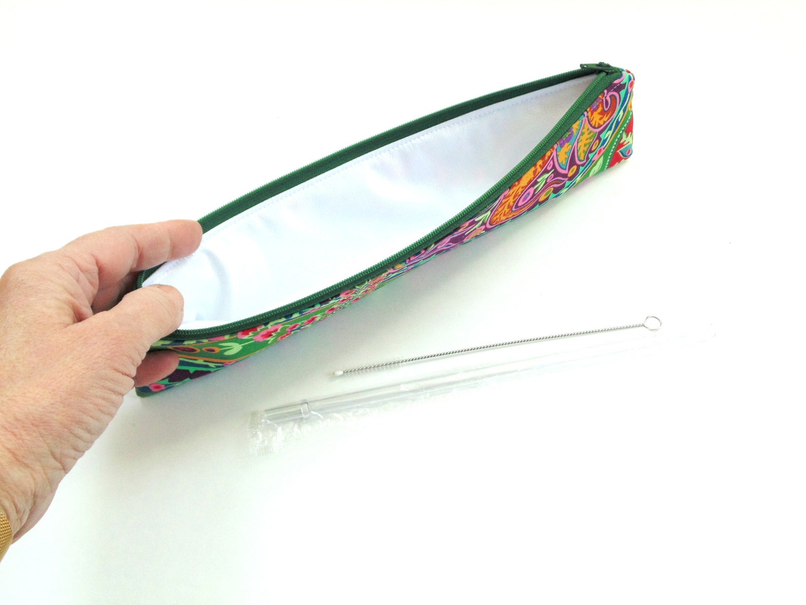 Reusable Drinking Straw and Zipper Pouch for Travel Eco | Etsy