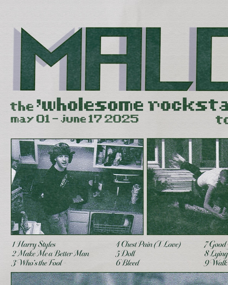 Malcolm Todd Wholesome Rockstar Tour Digital Download Music Poster ...