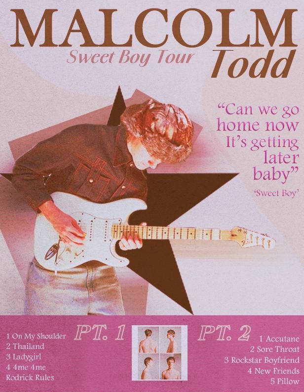 Malcolm Todd Sweetboy Poster Digital Download Music Poster Design ...