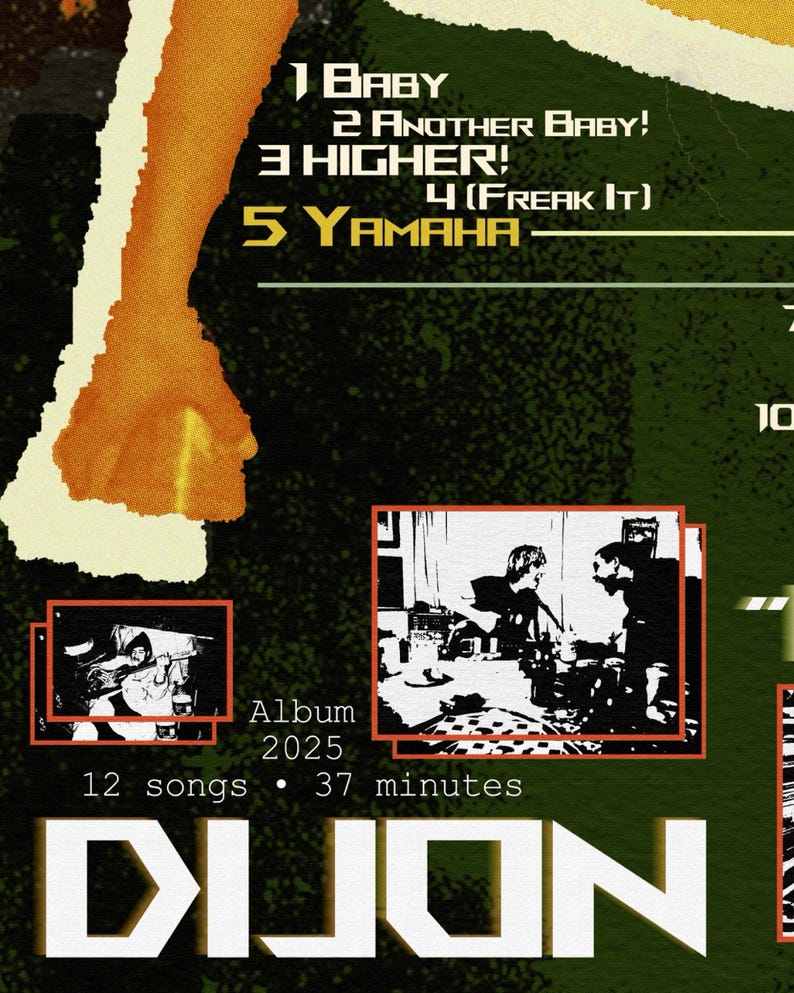 Dijon 'baby' Album Digital Download Music Poster Design / Room Decor ...