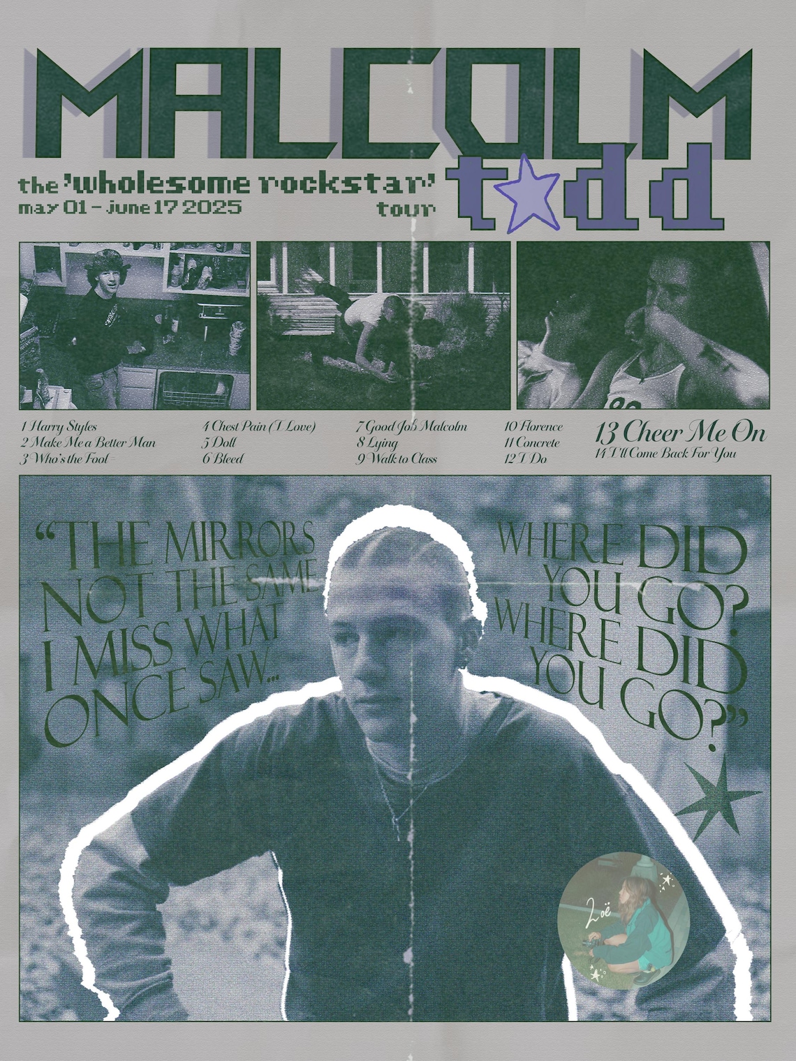 Malcolm Todd Wholesome Rockstar Tour Digital Download Music Poster ...