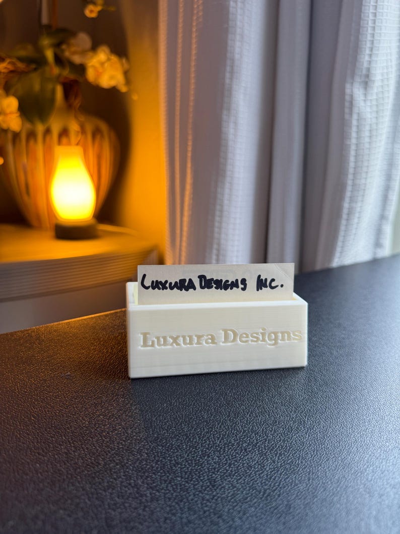 Customizable 3D Printed Card Holder - Office Organization - Etsy