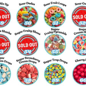 Over 100 Gummy Custom Mix, Pick N Mix, Sweet & Sour Gummies, Custom ...