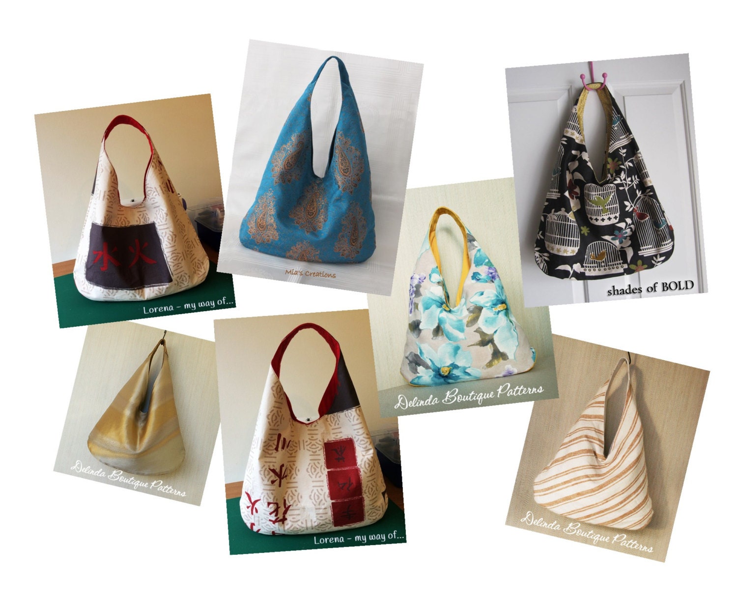 PDF Sewing Pattern to Make Amelia Hobo Bag INSTANT DOWNLOAD Large ...
