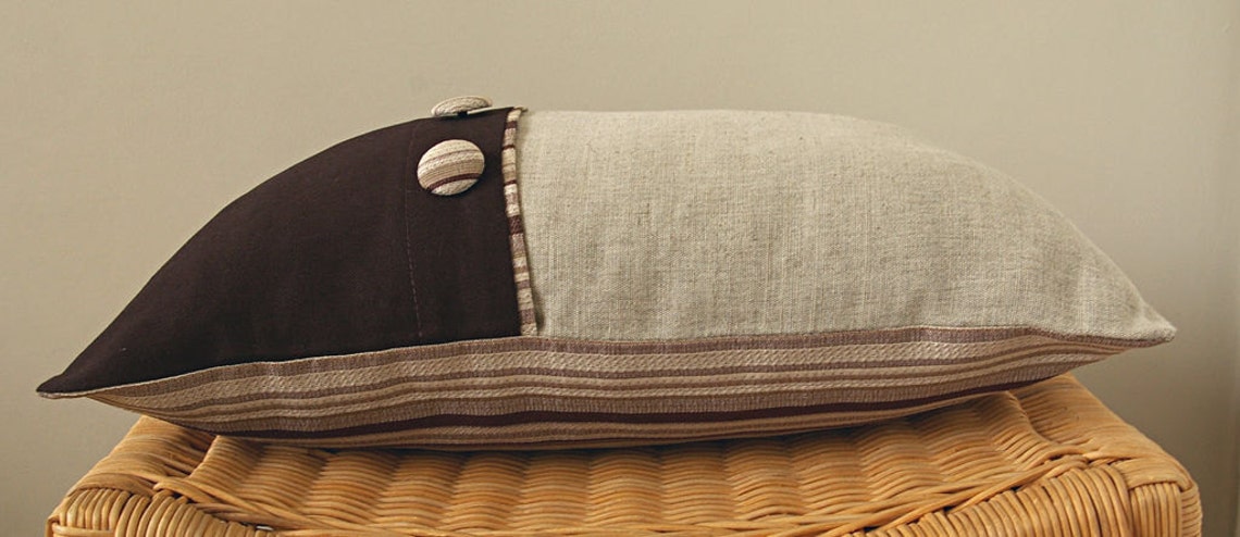 PDF Sewing Pattern to Make Double-sided Pillow With Buttons LAYLA Easy ...