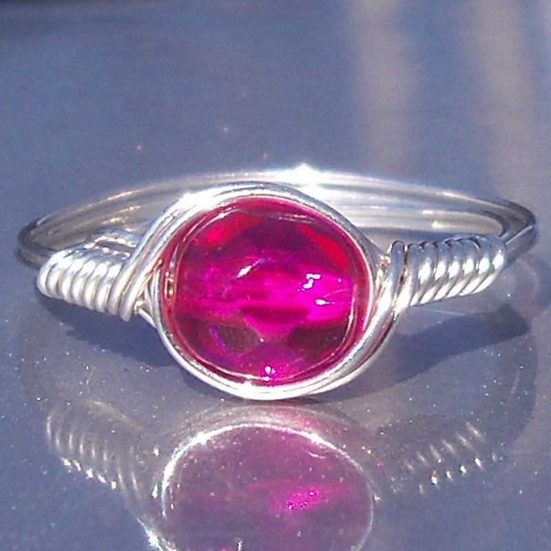 Fuchsia Ring - Etsy