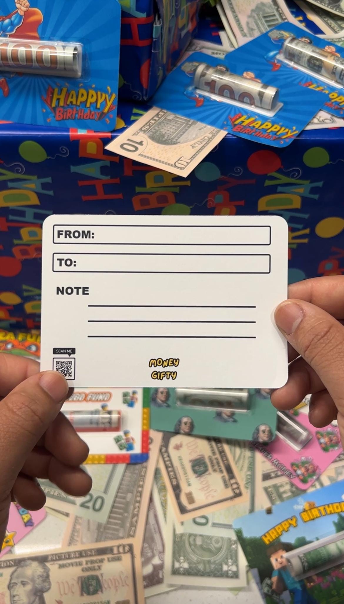 Rick and Morty Birthday Money Card Holder – Funny Sci-fi Cash Gift for ...