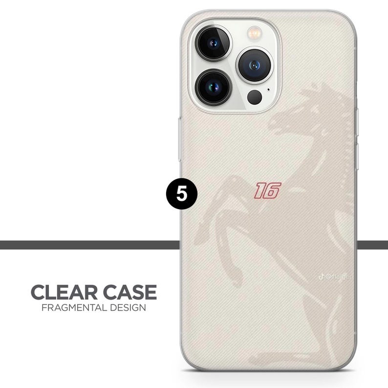 Ferrari Sport Mount Vehicle Insignia Phone Cover for iPhone 16,15,14,13 ...