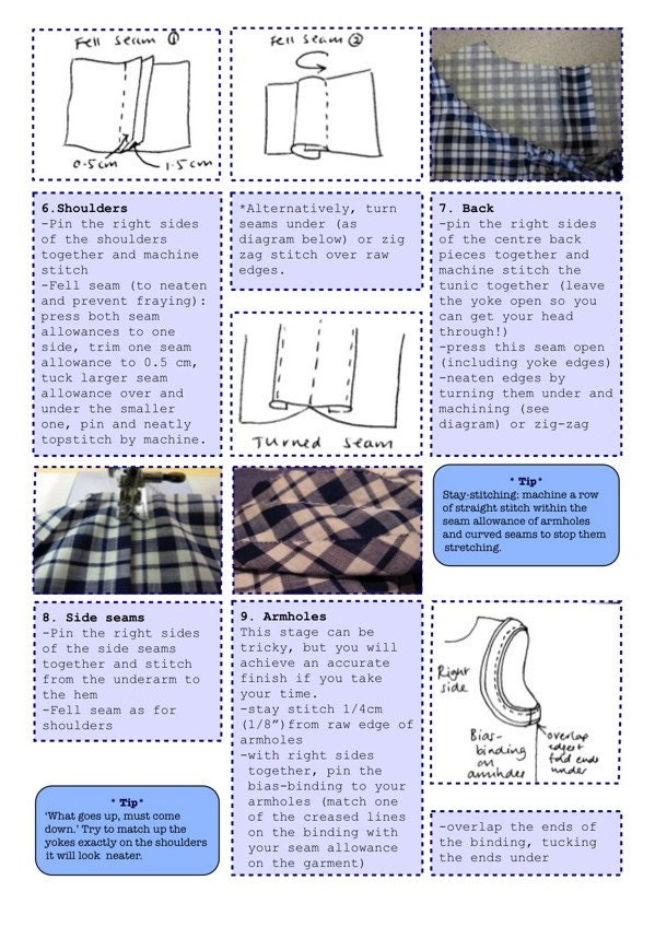 Medium Betty's Bay Tunic Top PDF Sewing Pattern UK 12-14 US 8-10 - Etsy