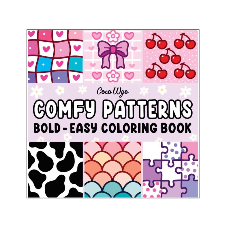 Comfy Patterns: Coloring Pages by Coco Wyo, Bold and Easy Coloring ...